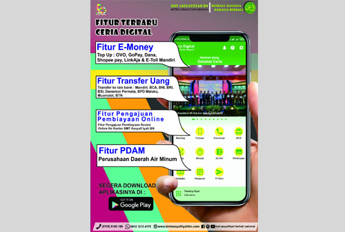 Aplikasi Ceria Digital Hadirkan Fitur-Fitur Baru